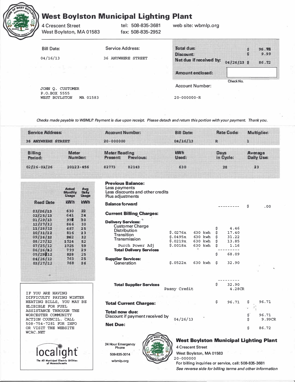 Understanding Your Bill